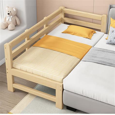 儿童拼接床加宽床大人可睡实木男女孩宝宝婴儿小床大床边扩床神器 虎窝淘