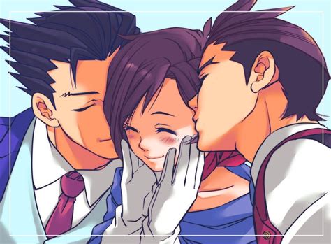 Phoenix Wright Apollo Justice And Trucy Wright Ace Attorney Drawn By Ragi Od Fine Danbooru
