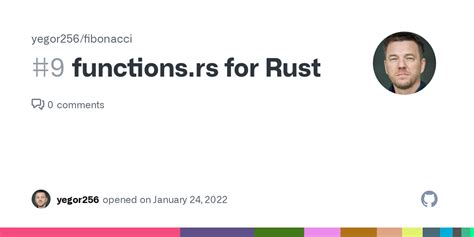 Functionsrs For Rust · Issue 9 · Yegor256fibonacci · Github