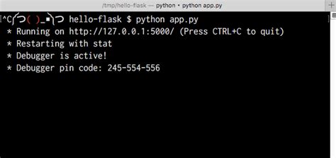 flask hello world