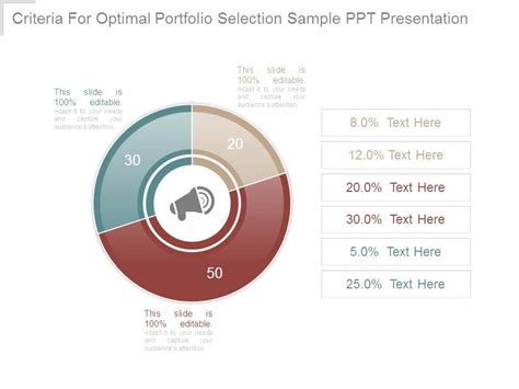 Criteria For Optimal Portfolio Selection Sample Ppt Presentation