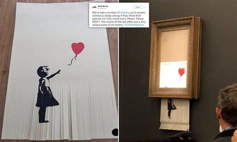 뱅크시 그림 파쇄 사건 소녀와 풍선 쓰레기통 속의 사랑 그래피티 아트 네이버 블로그