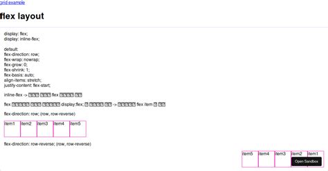 Flex And Grid Example Codesandbox