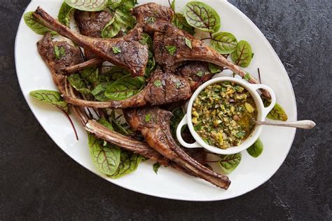 Lamb Chops With Pistachio Salsa Verde Recipe Grilled Lamb Lamb