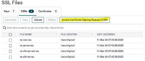 Create Certificate Signing Request Csr Netscaler 130 Core Adc Use Cases Citrix Community