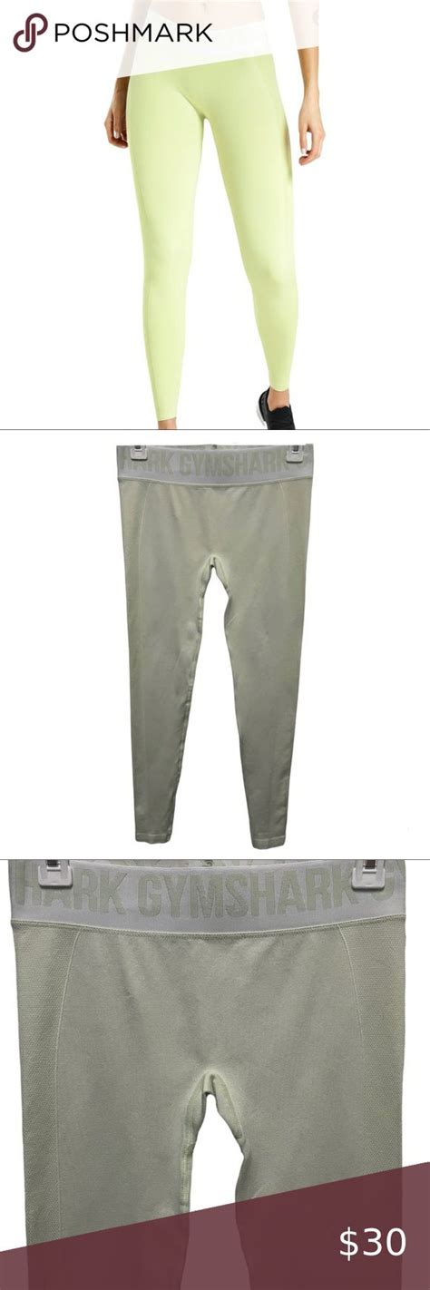 Gymshark Flex Low Rise Leggings Light Green Marl Low Rise Leggings