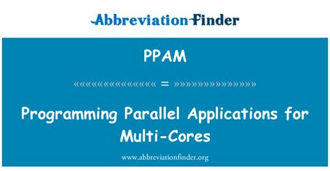 PPAM 정의 멀티 코어에 대 한 병렬 응용 프로그램을 프로그래밍 Programming Parallel Applications