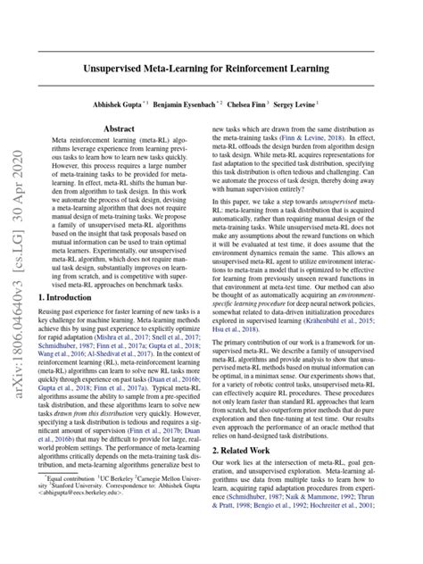 Unsupervised Meta Learning Pdf Mathematical Optimization Machine
