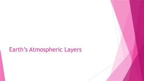 Layers Of Atmoshphere Pptx Weather Science