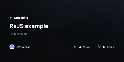 Rxjs Example Stackblitz