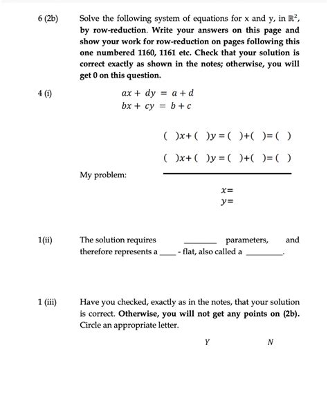Solved 62b Solve The Following System Of Equations For X