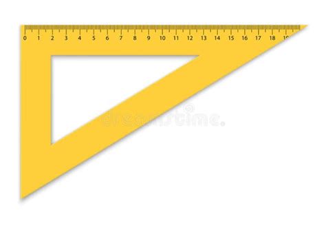 Plastic Triangle Ruler Stock Vector Illustration Of Instrument 253200748