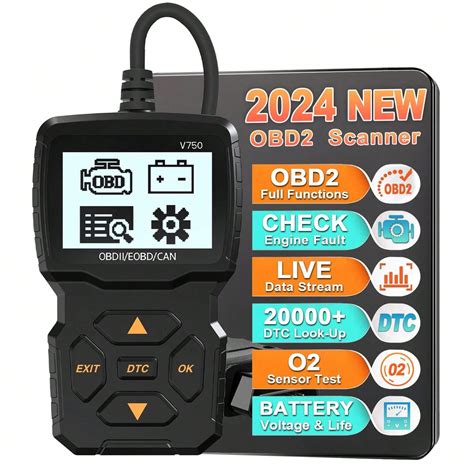 OBD2 Reader Diagnostic Tool OBDII EOBD Car Code Scanner Check Engine Light Fault Code Live Data