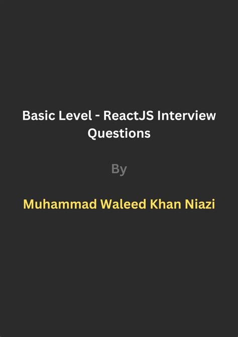muhammad waleed khan niazi on linkedin react interview learning