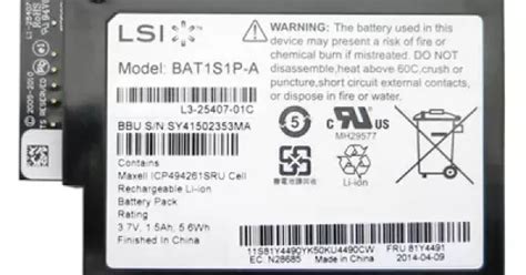 IBM ServeRAID M Series Battery Kit Y