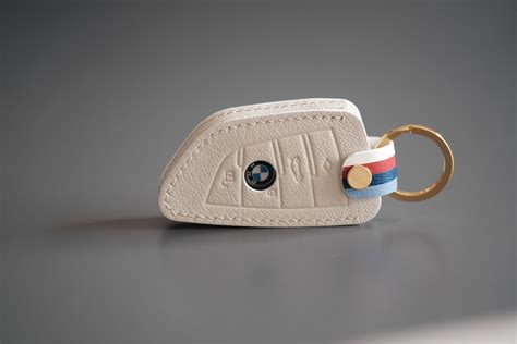 Bmw 화이트아이보리 삼각형칼키m가죽고리버전1 세트 Kokkiriworkroom