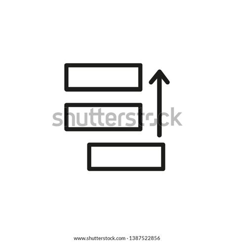 Task Priority Line Icon Arrow Block Stock Vector Royalty Free Shutterstock