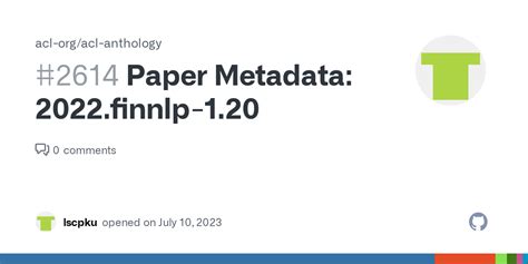 Paper Metadata 2022finnlp 120 · Issue 2614 · Acl Orgacl Anthology