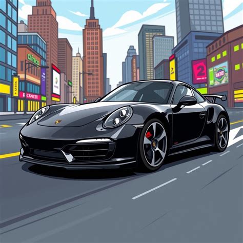 Porsche Cartoon Wallpapers Wallpaper Cave