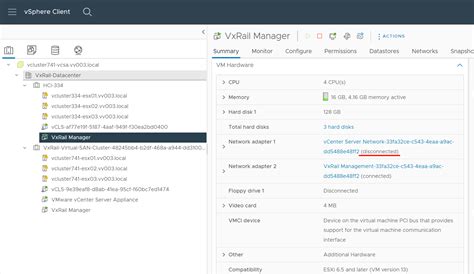 Dell Vxrail Vxrail Manager Network Adapter Is Disconnected After The Cluster Is Powered Off