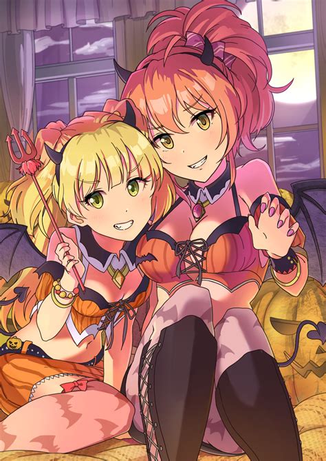 Jougasaki Mika And Jougasaki Rika Idolmaster And 1 More Drawn By