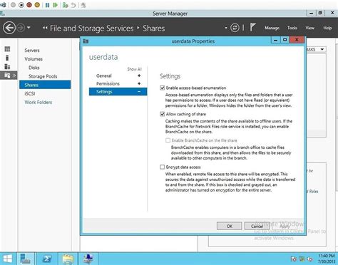 configure access based enumeration server2012 windows spiceworks