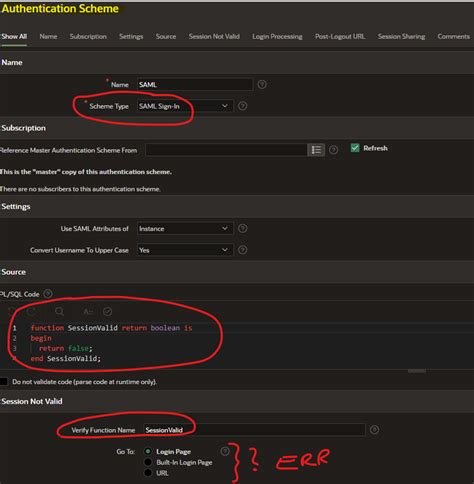Verify Function Does Not Work With The Scheme Type Saml Sign In Oracle Forums