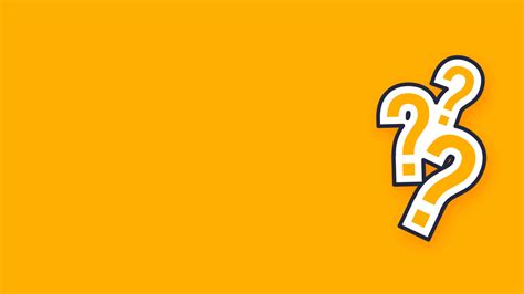 Yellow Question Mark Background With Text Space Quiz Symbol 14518707 Vector Art At Vecteezy