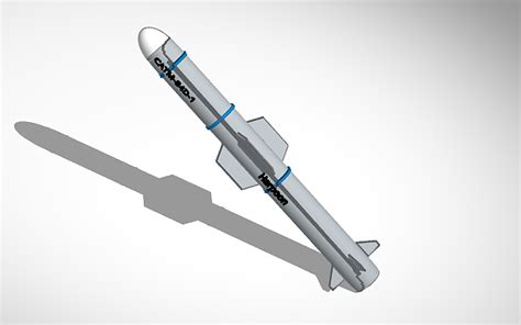 3d Design Harpoon Anti Ship Missile Tinkercad