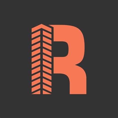 Letter R Real Estate Logo Concept With Building Icon Property And