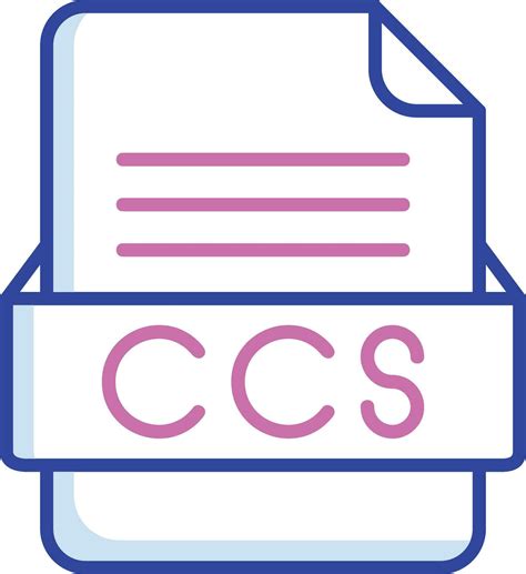 Ccs File Format Vector Icon 29699474 Vector Art At Vecteezy