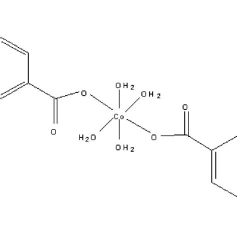 Chemical Structure Of The Complex [co P O 2 Nc 6 H 4 Coo 2 H 2 O 4 Download Scientific