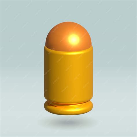 Premium Vector Bullet Isolated Vector 3d Icon Bullet 3d Illustration Premium Vector Bullet Isolated Vector 3d Icon Bullet 3d Illustration