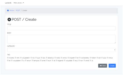 crud d scaffoldを使って、laravel5 6でブログコンテンツを爆速構築する方法 laravel qiita
