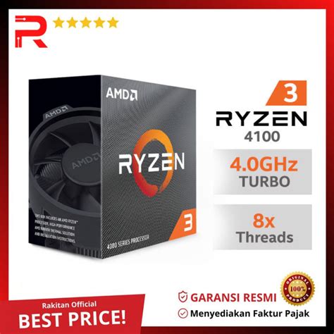 Jual Processor Amd Ryzen 3 4100 Am4 Box 4 Core With Amd Wraith Cooler Shopee Indonesia