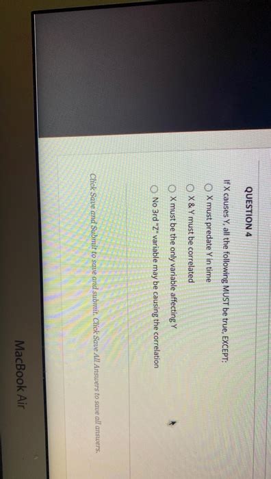 Solved Question 4 If X Causes Y All The Following Must Be