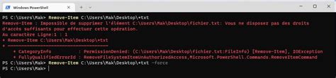 PowerShell Supprimer Un Fichier Avec Exemples Malekal
