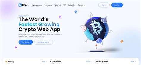 Github Dicka88nefa Cryptocurrency Landingpage React Tailwind Vite