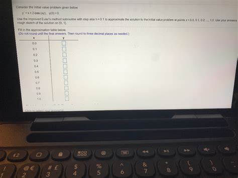 solved consider the initial value problem given below y