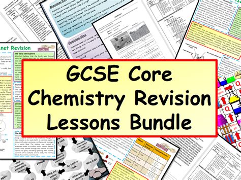 Gcse Core Chemistry Revision Lessons Bundle Teaching Resources
