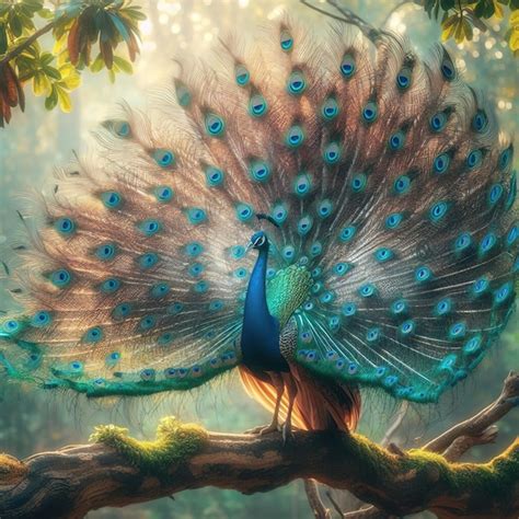 Premium Photo Peacock Indian National Bird