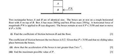 Calculate Max Acceleration Such That A Does Not Slide Physics Forums