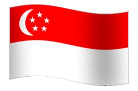 Bandera De Singapur  Animado