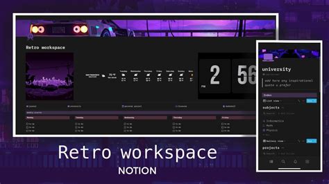 New Retro Workspace Notion Template R Notioncreations