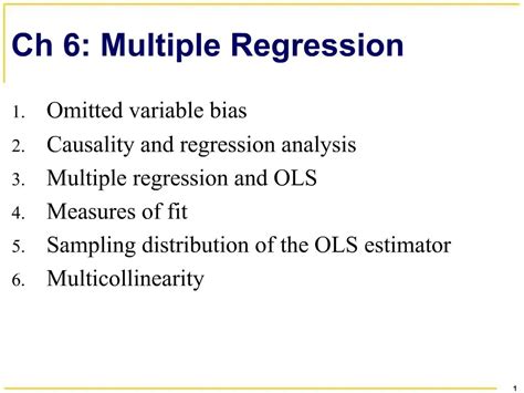 PPT Ch Multiple Regression PowerPoint Presentation Free Download ID
