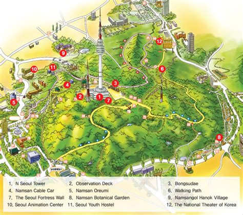 Сеульская телебашня, телебашня N-Seoul, Seoul Tower, 서울 타워, 首爾塔, Сеул ...