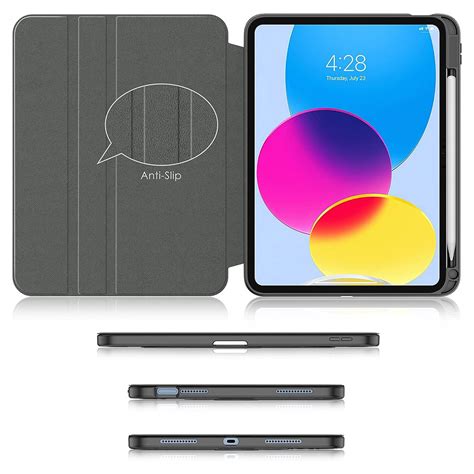 Custom 360 Degree Rotate Stand Protective Case With Clear Back Smart Sleep Wake Cover Pencil