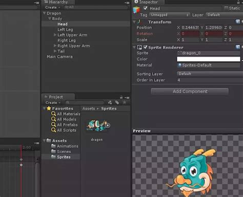 Unity 2d教程 骨骼动画：创建动画 Csdn博客