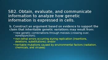 Mutations Presentation By Science Prep Tpt
