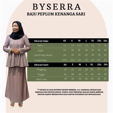 Baju Kurung Kenanga Sari Butik Byserra